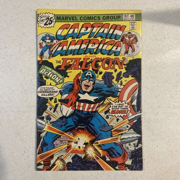 Marvel | Other | Marvel Captain America And The Falcon 97 May 1976 Jack Kirby Frank Giacoia ...